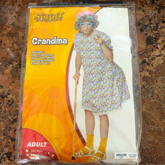 Spirit | Other | Mens Granny Grandma Costume Spirit Sm | Poshmark